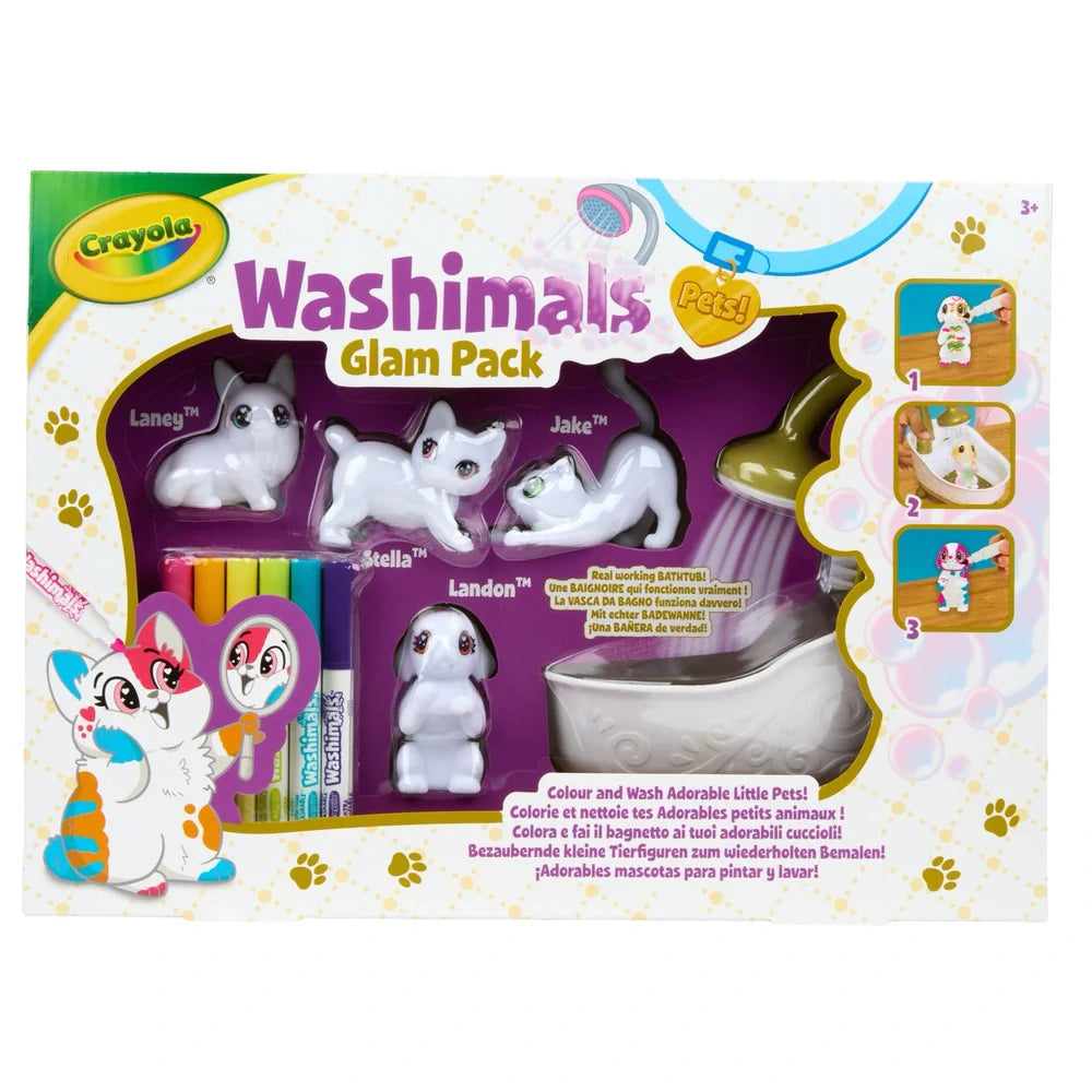 CRAYOLA | Set 4 figuras - Washimals Mascotas – Casa de Fieras